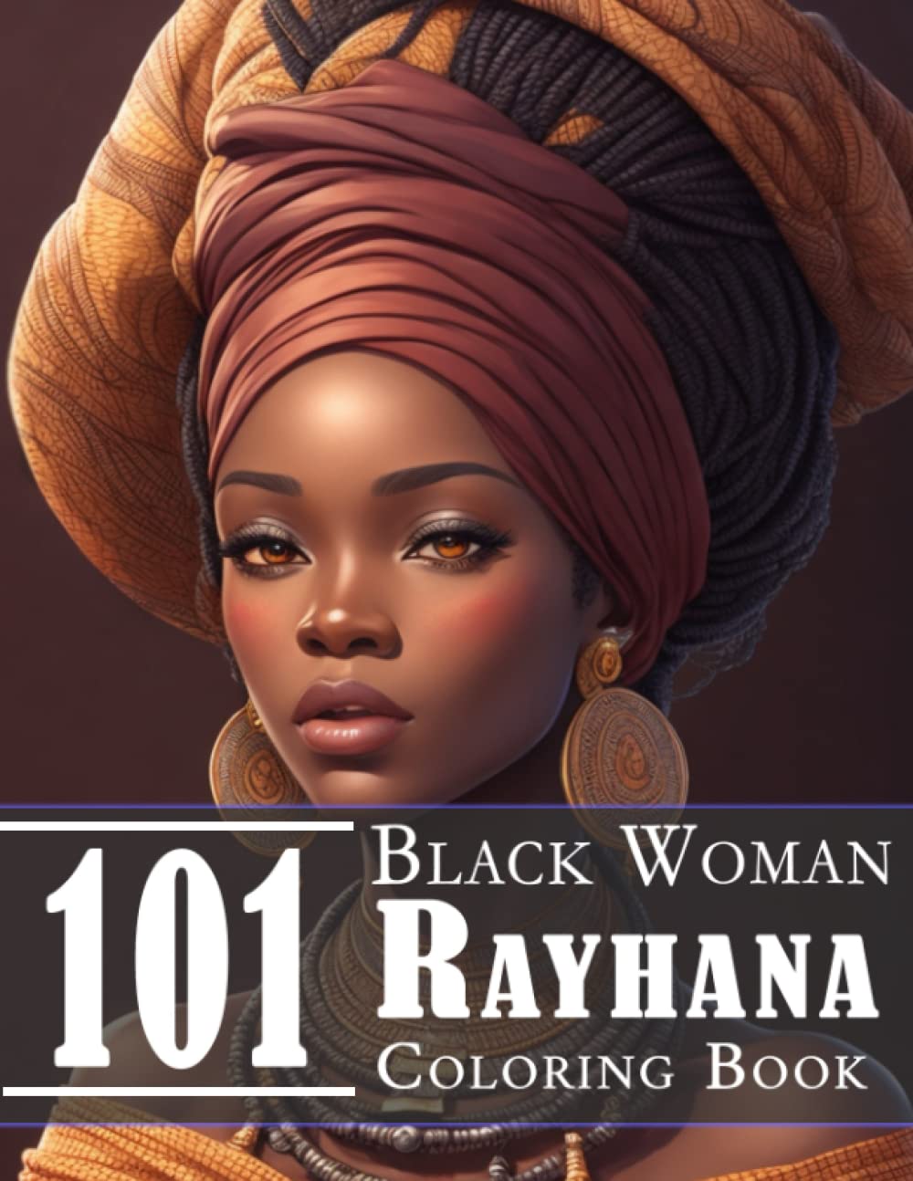 Amazon.com: 101 Black woman Rayhana Coloring Book: 101 Beautiful black ...