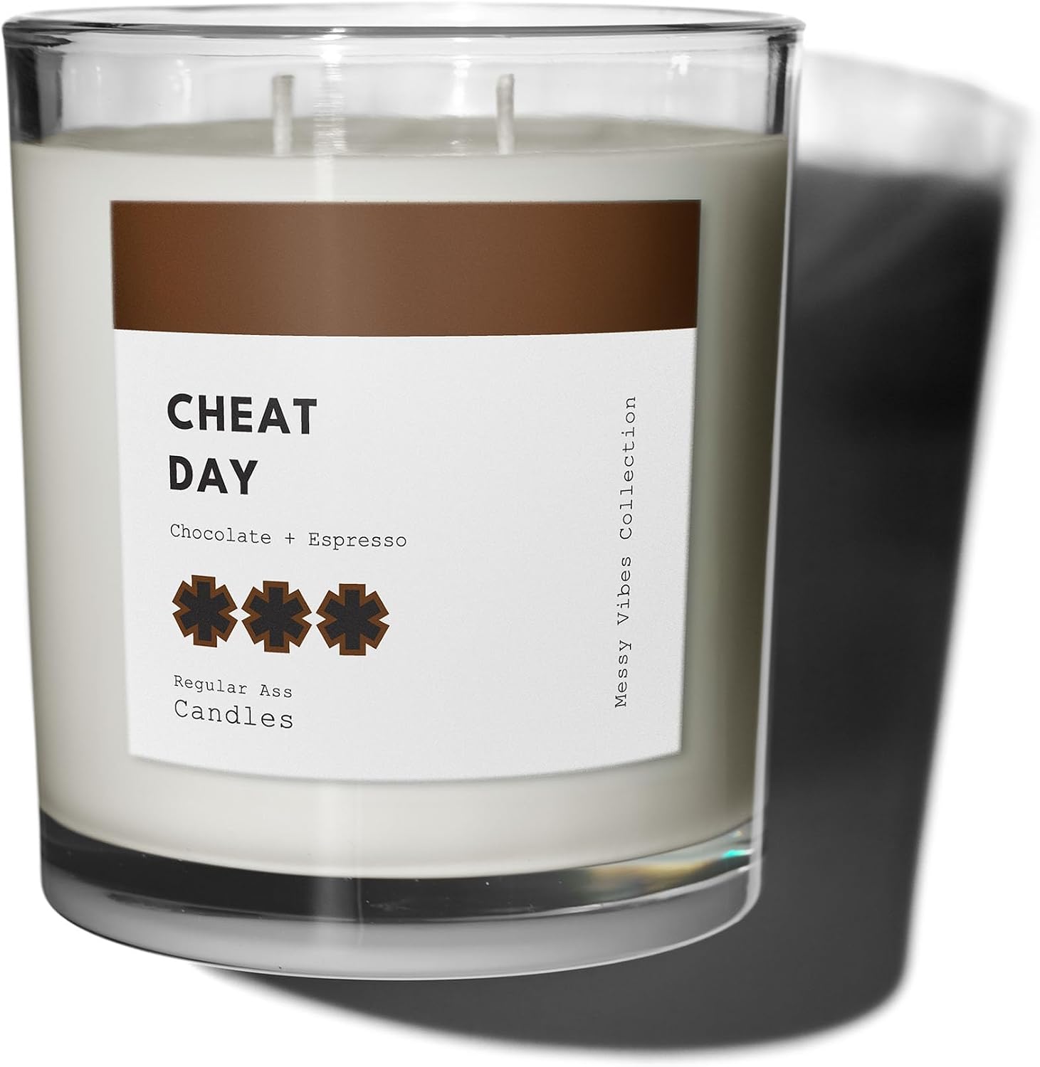 Amazon.com: Regular Candles | Cheat Day, Chocolate + Espresso | Clear ...