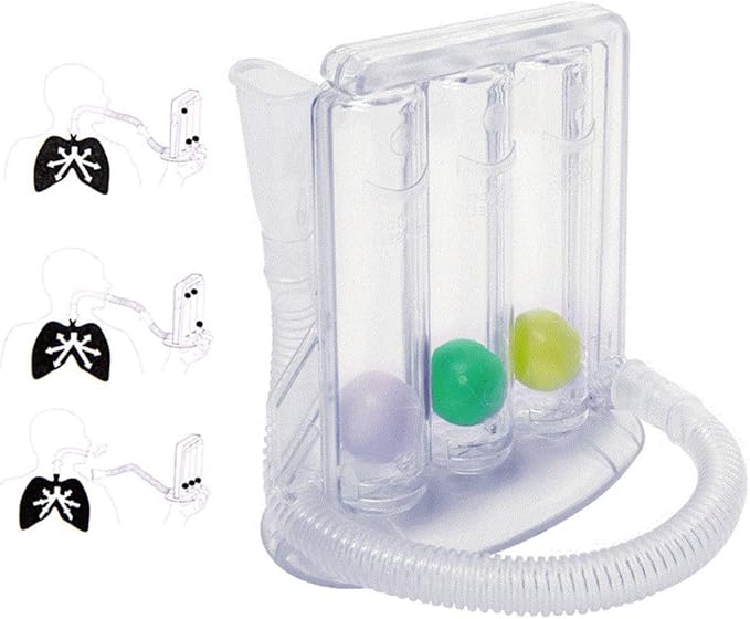 Deep Breathing Exerciser, ZBAN Breathing Trainer Device 3 Ball ...