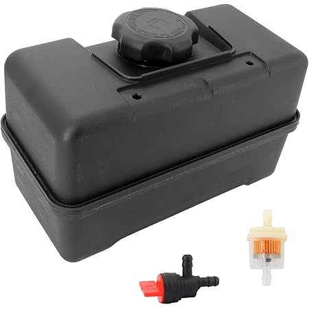 Amazon.com: Tektall 4-Quart Plastic Fuel Tank With Shut Off Valve ...