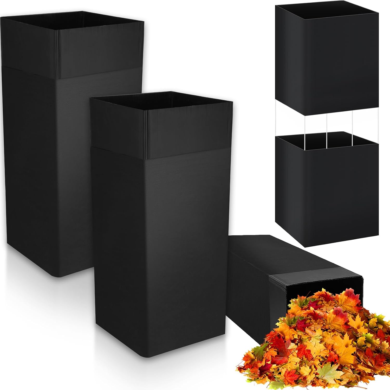 Amazon.com: Teenyyou 2 Pcs Lawn and Leaf Trash Bag Holder Disassembled ...