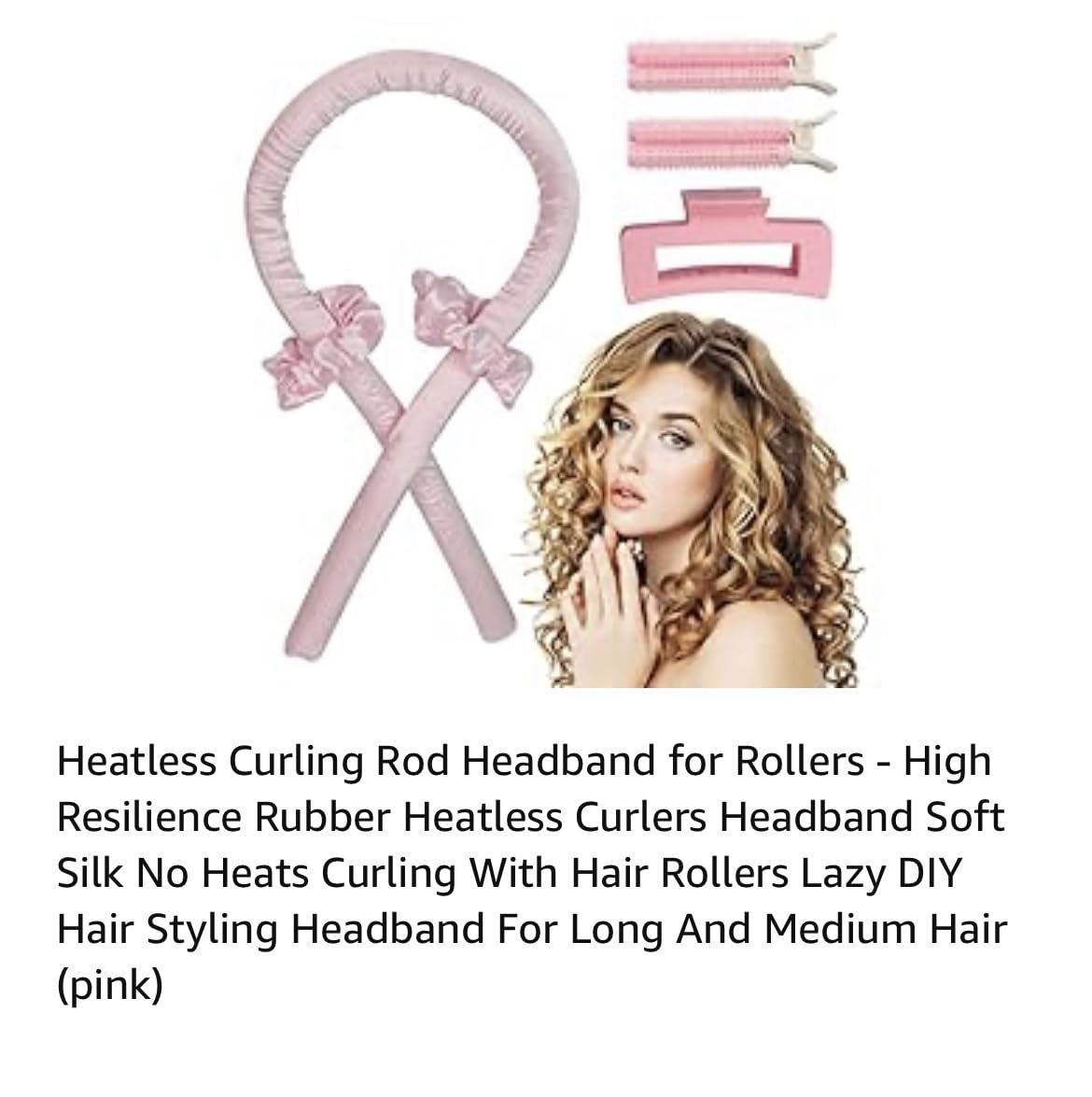 Heatless Curling Rod Headband for Rollers - High Resilience Rubber ...