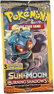 Amazon.com: Pokemon Sun & Moon Burning Shadows 3-Card Booster Pack ...