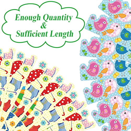 Snapklik.com : 69ft Spring Bulletin Board Borders Colorful Spring ...