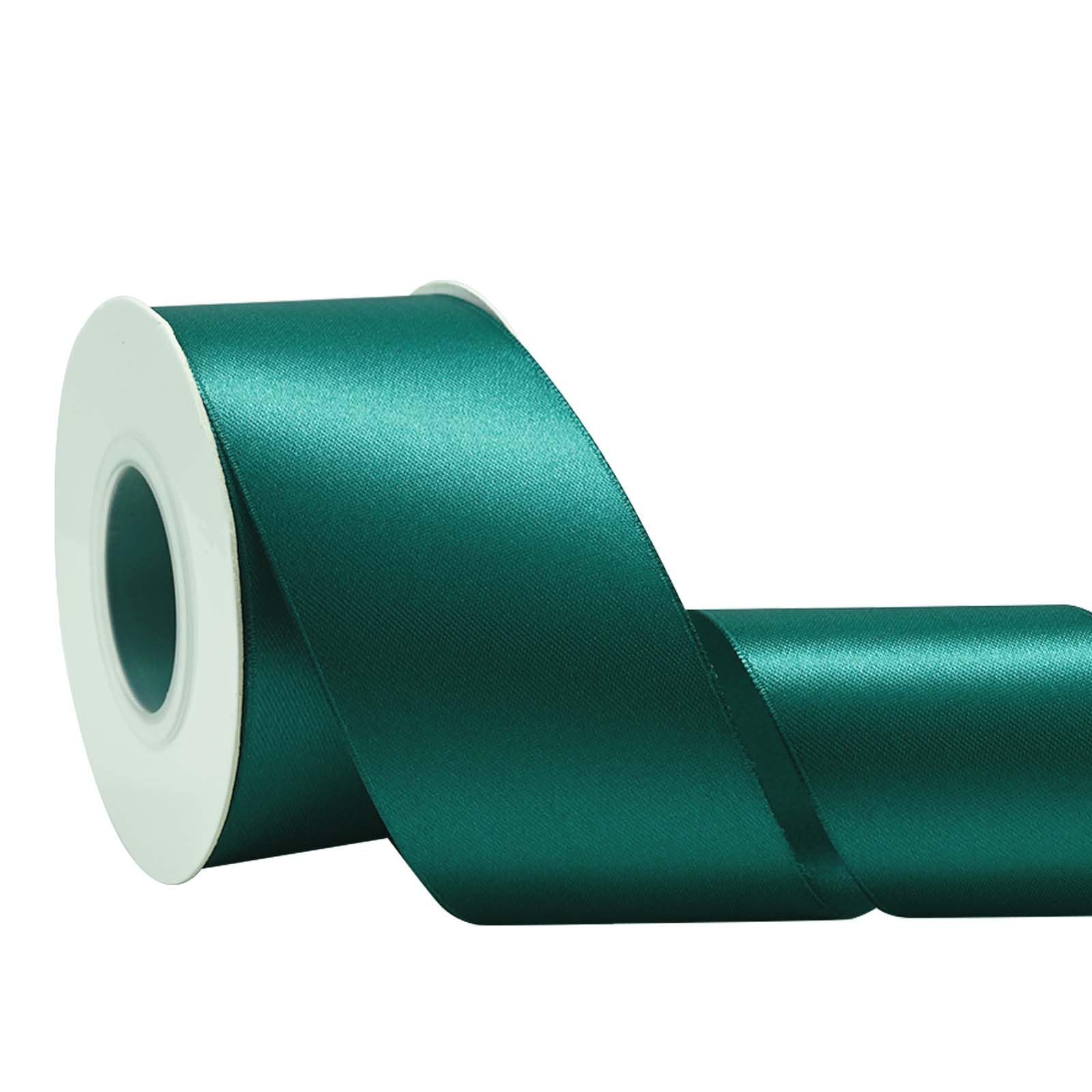 Snapklik.com : Double Face Teal Satin Ribbon 2 Inch X 25 Yards ...