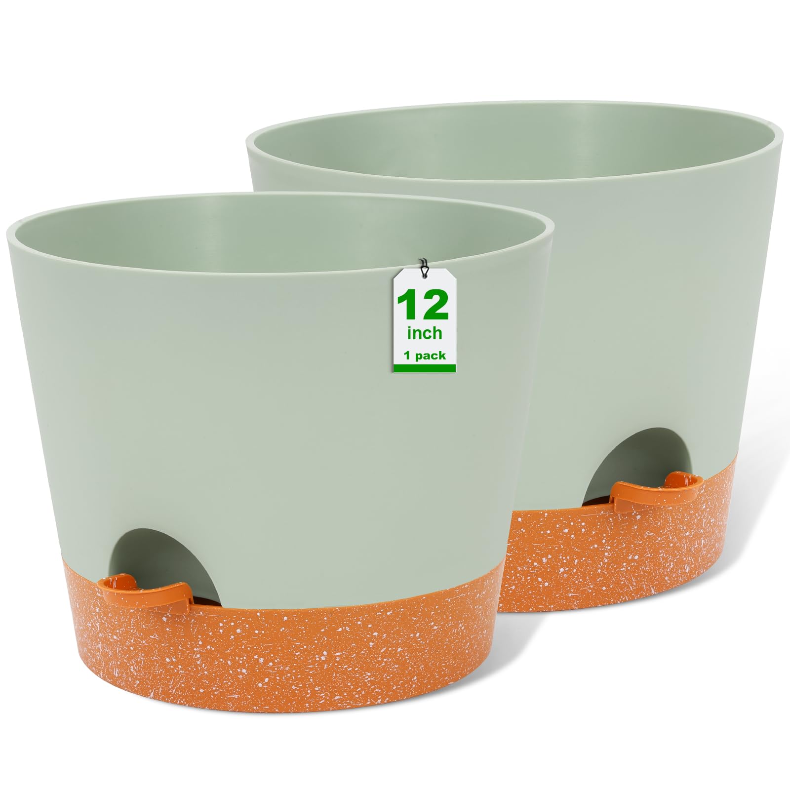 Snapklik.com : GARDIFE 12 Inch Plant Pots, Planters, Self Watering Pots ...