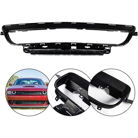 Amazon.com: Grill Black Front Grille Lower Replacement for Dodge ...