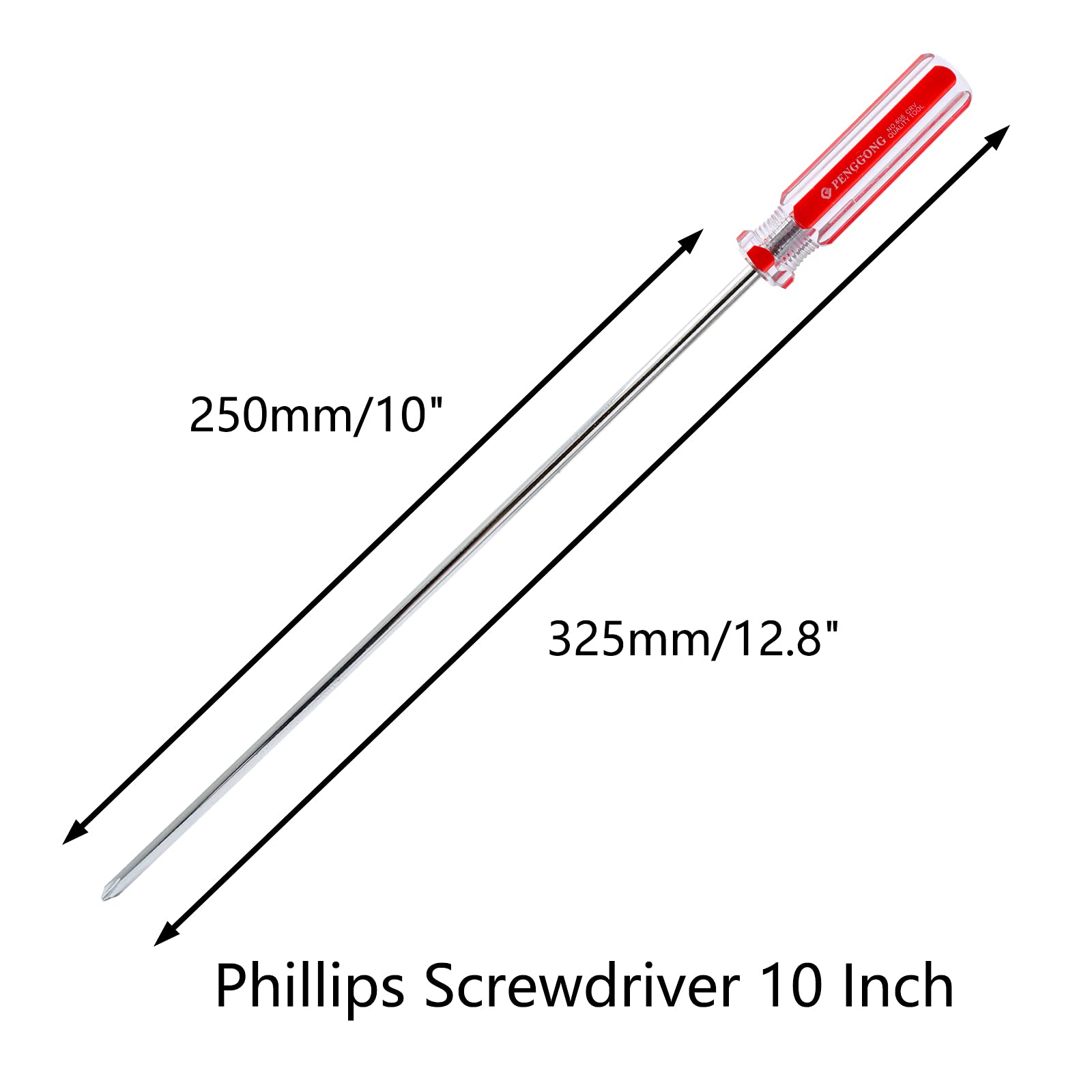 Snapklik.com : Phillips 10 Inch Long Screwdriver #2 Magnetic Tip Cross ...
