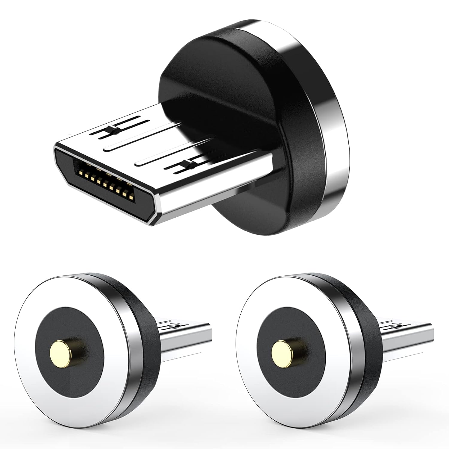 Amazon.com: HYDOOD 360° Rotating Magnetic Micro USB Connector Tips (3 ...