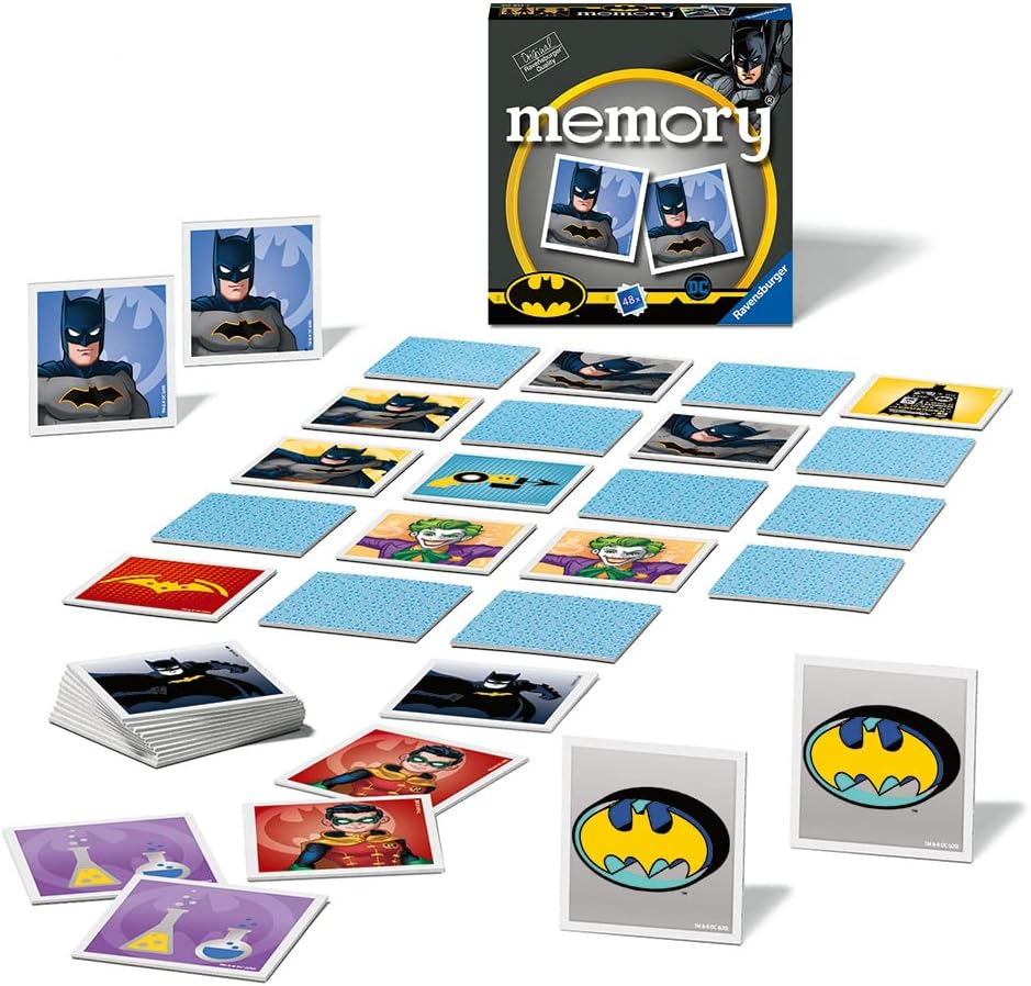 Ravensburger DC Batman Mini Memory Game - Matching Picture Snap Pairs ...