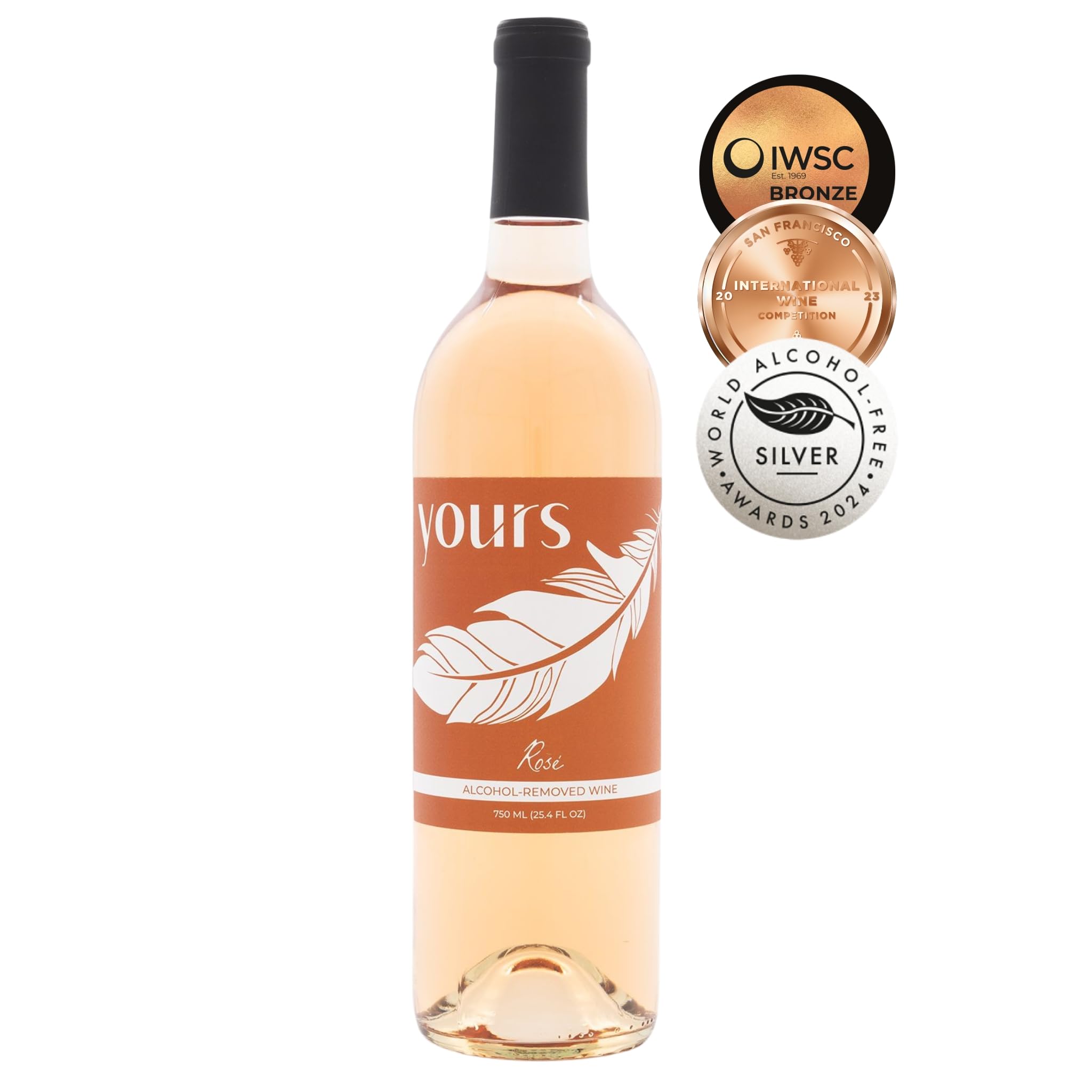 Amazon.com: YOURS Non-Alcoholic Wine Rose - Alcohol-Removed Rose with ...