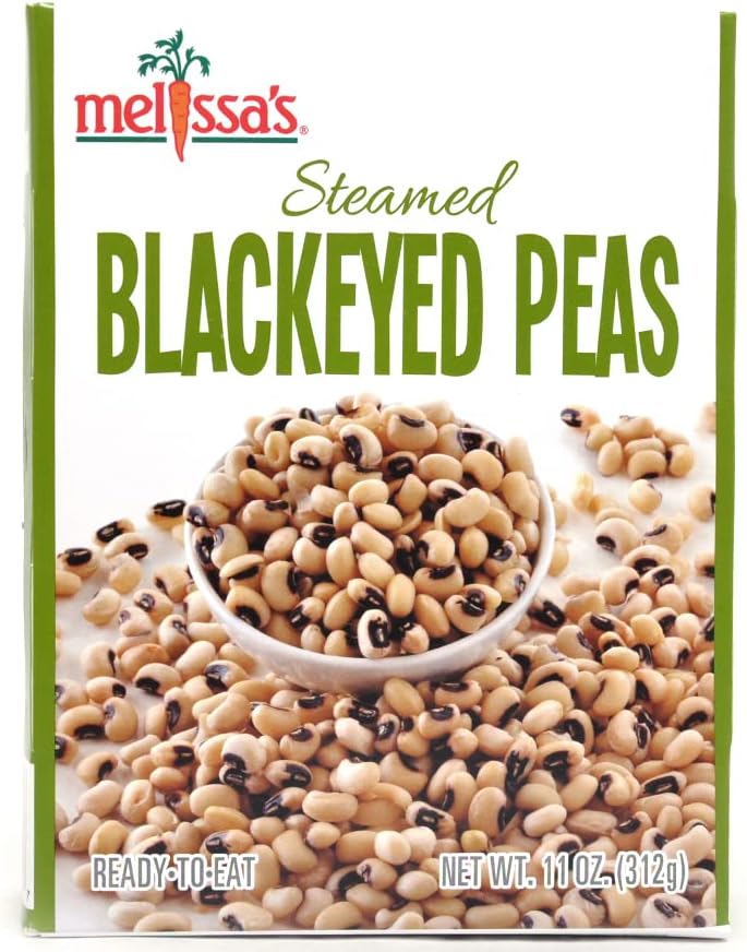 Amazon.com: Melissa's Steamed Black Eyed Peas, Pre-Cooked, Ready to Eat ...