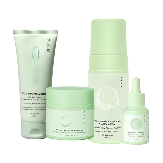 Gabit Skincare Gamechangers Kit | Contains Niacinamide & Hyaluronic ...