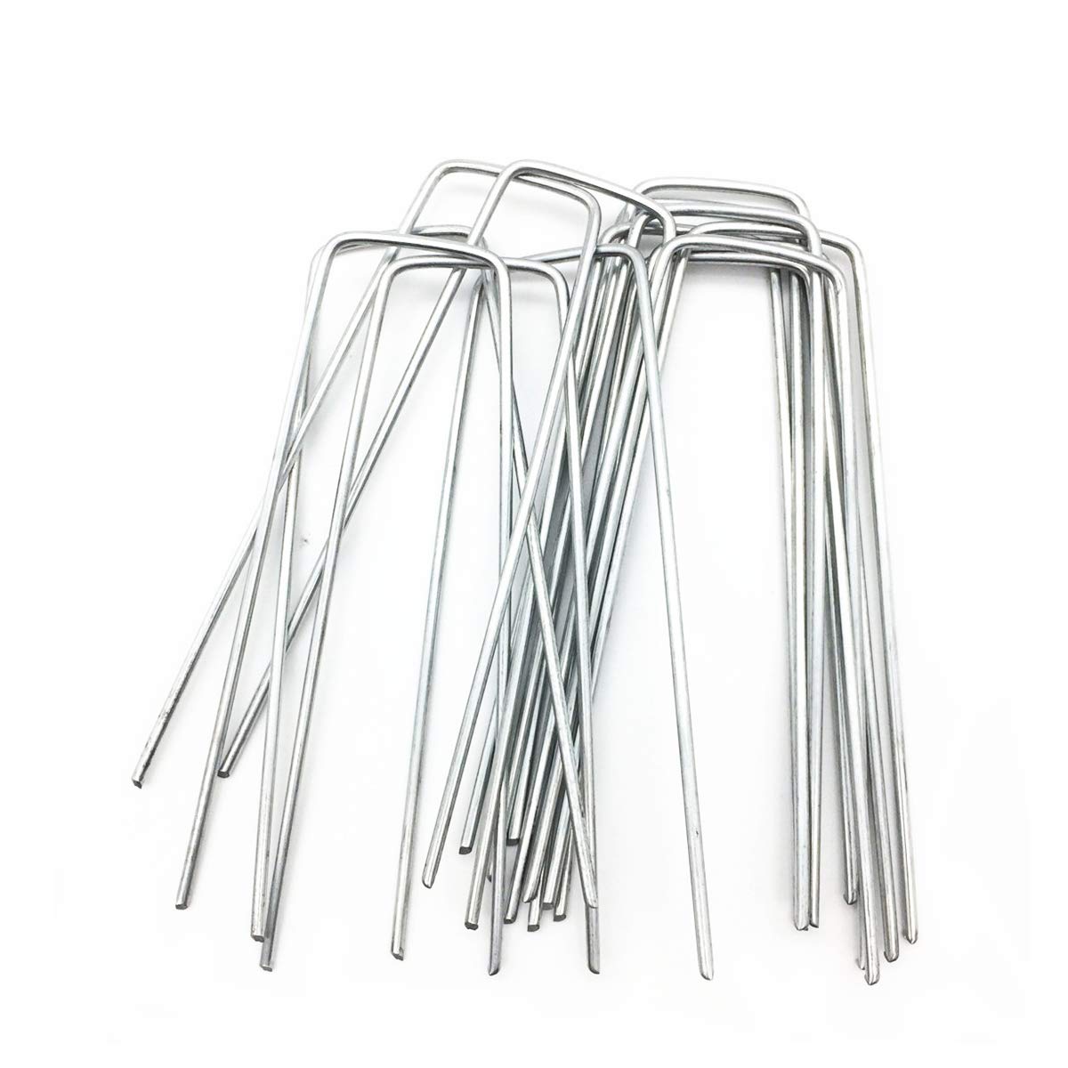 Garden Staples, 30 Pcs Stakes Heavy Duty U Shaped Galvanized Pins ...