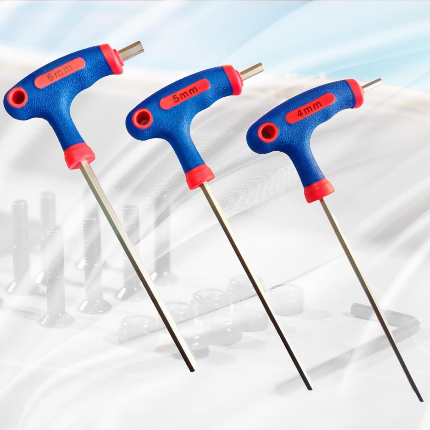 Allen Key Wrench Set (3mm, 4mm, 5mm) – T-Handle Hex Tool Kit for Home & Garage, Pack of 3 Allen ...