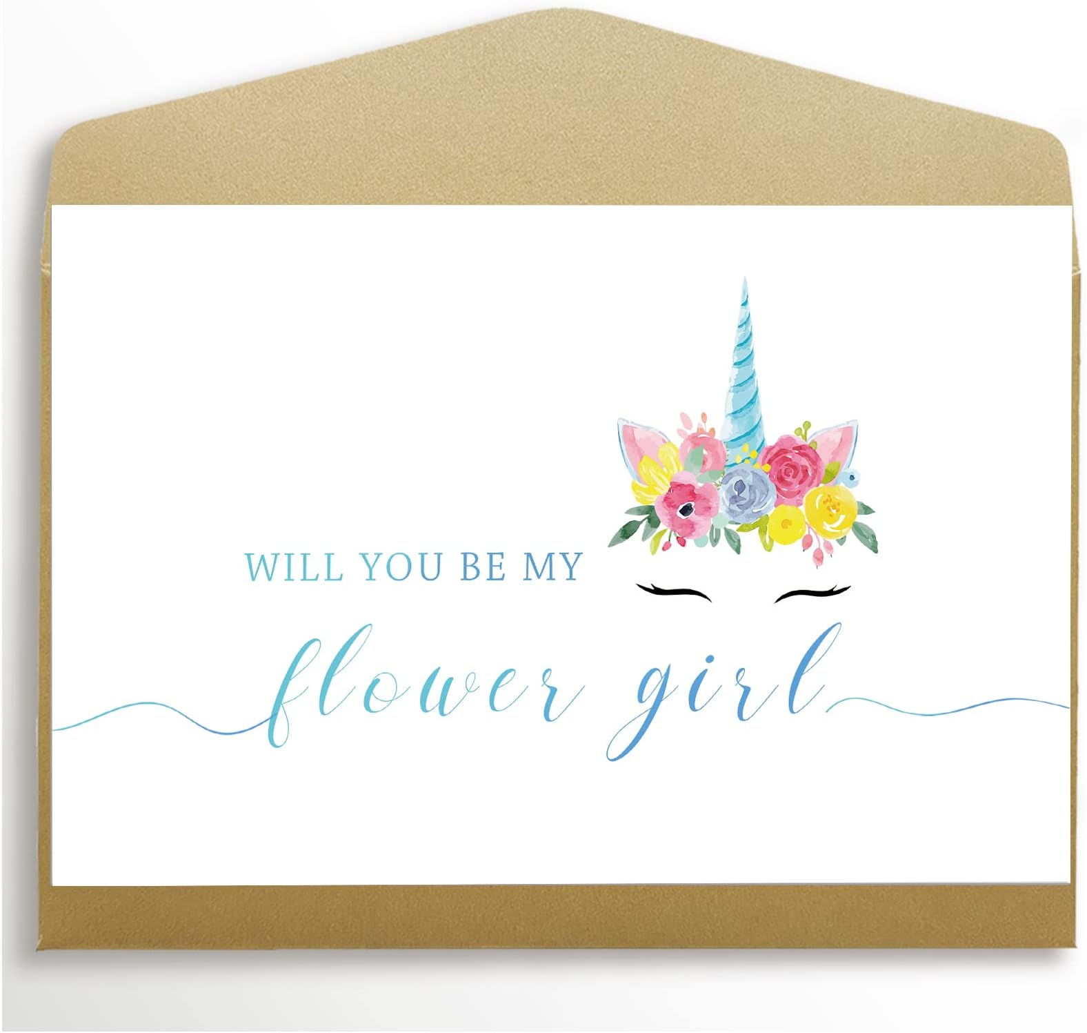 Amazon.com : Flower Girl Proposal Scratch Off Card, Will You Be Our ...
