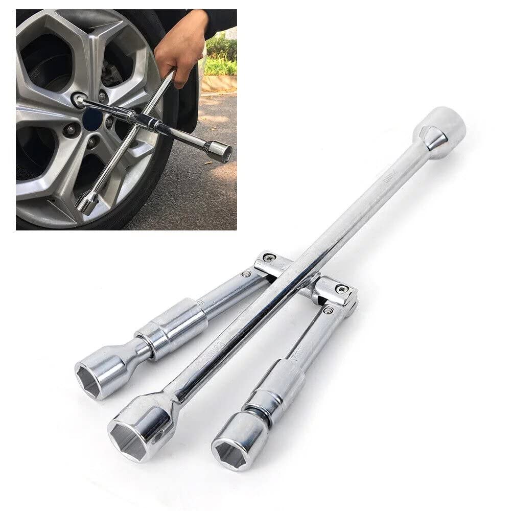 AutoTrends Folding 4 Way Cross Wheel Wrench Spanner Car Brace 17 19 21 ...