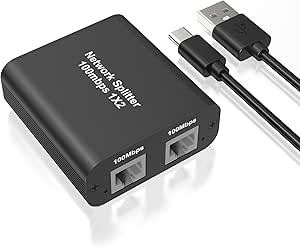 Amazon.com: RJ45 Ethernet Splitter 1 to 2 Out,100Mbps LAN Splitter ...