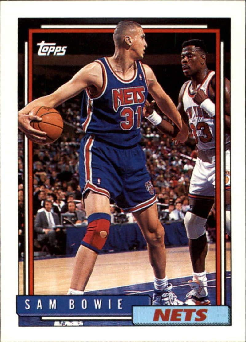 Amazon.com: 1992-93 Topps Basketball #132 Sam Bowie New Jersey Nets ...