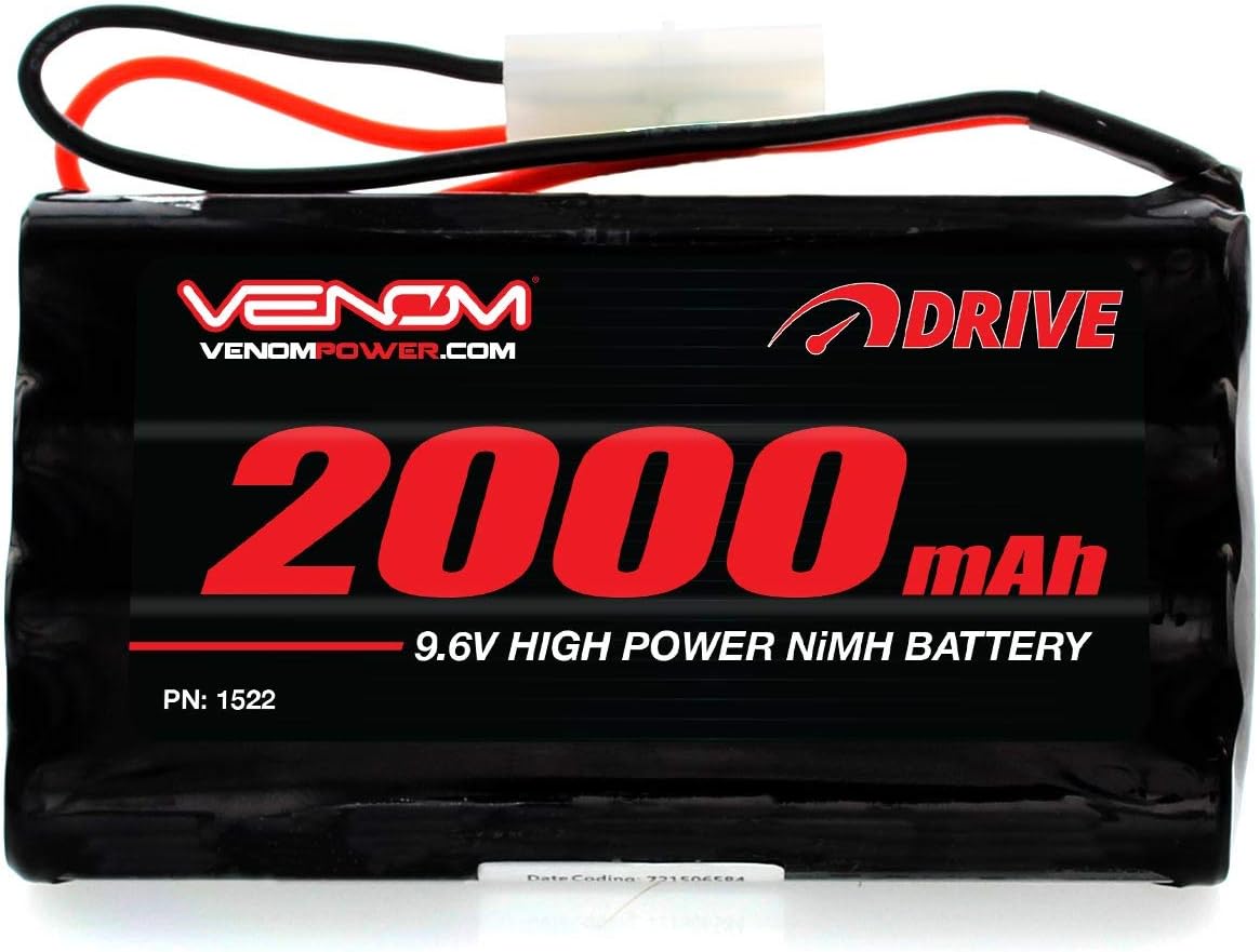 Amazon.com: Venom Racing 1522 Drive 9.6V 2000mAh NiMH Battery with ...