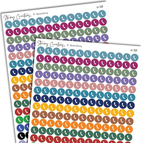 Amazon.com: Stormy Creatives Small Phone Logo Icon Stickers Decorative ...