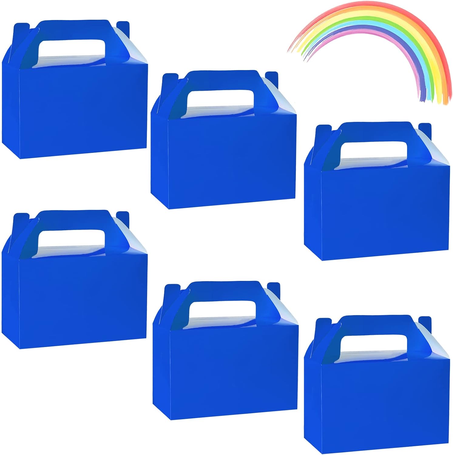 Amazon.com: KOUQIYA Royal Blue Party Treat Boxes, 24Pcs Candy Goodie ...