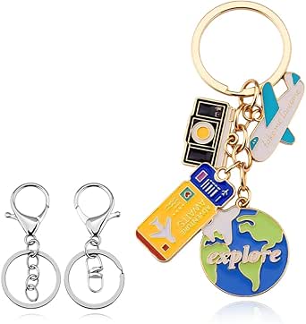 Sudaporn Airplane Travel Gifts for Pilot Aviator Air Ticket World Map ...