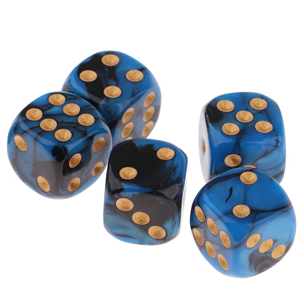 Prettyia 5pcs Nuevo Juego De Dados Para Juegos De Mesa, Niños, Familia ...