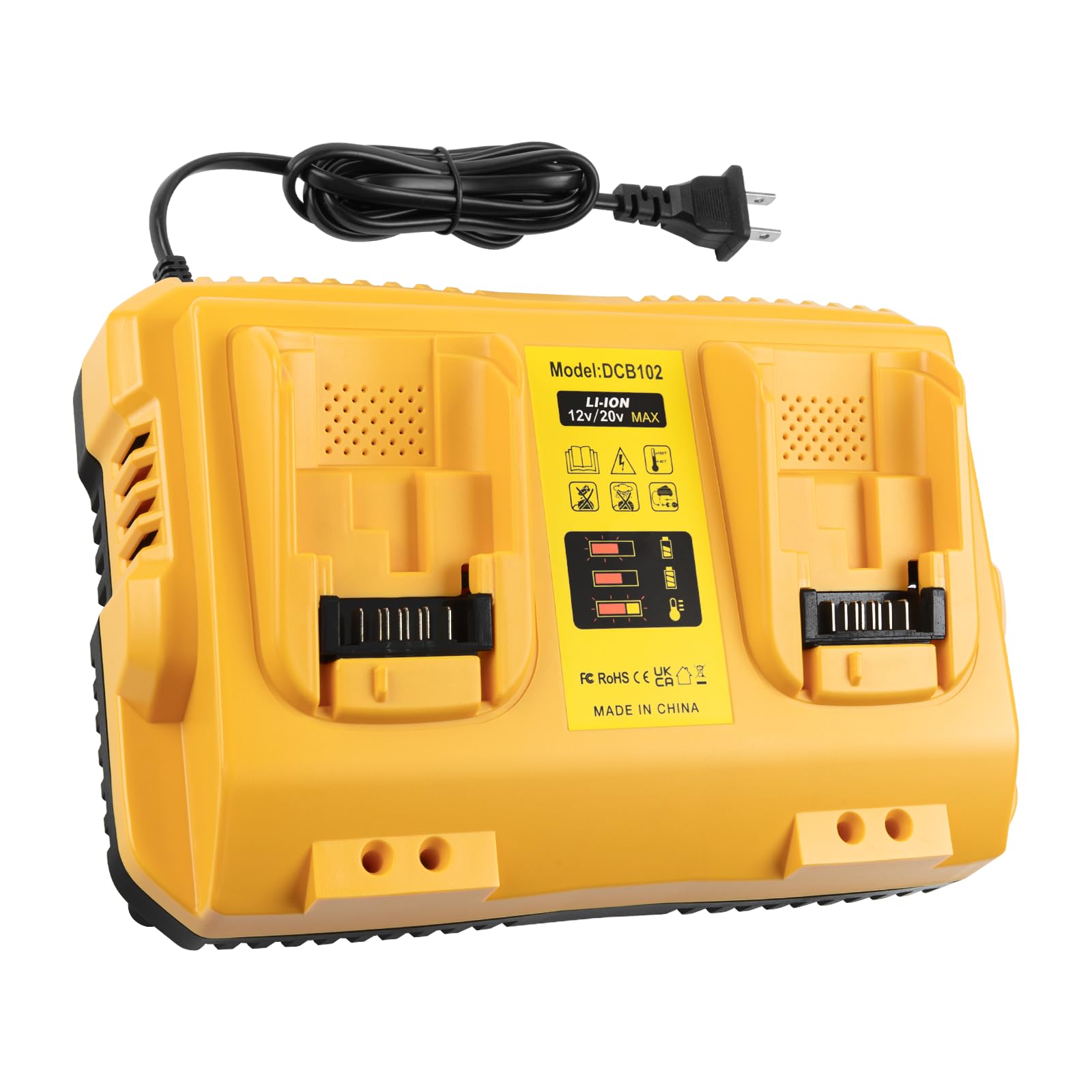 Amazon.com: Lxljiad DCB102 Charger Replacement for Dewalt 12V 20V MAX ...