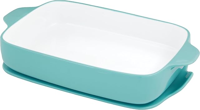 Amazon.com: KitchenAid Vitrified Stoneware Rectangular Baker with Lid ...