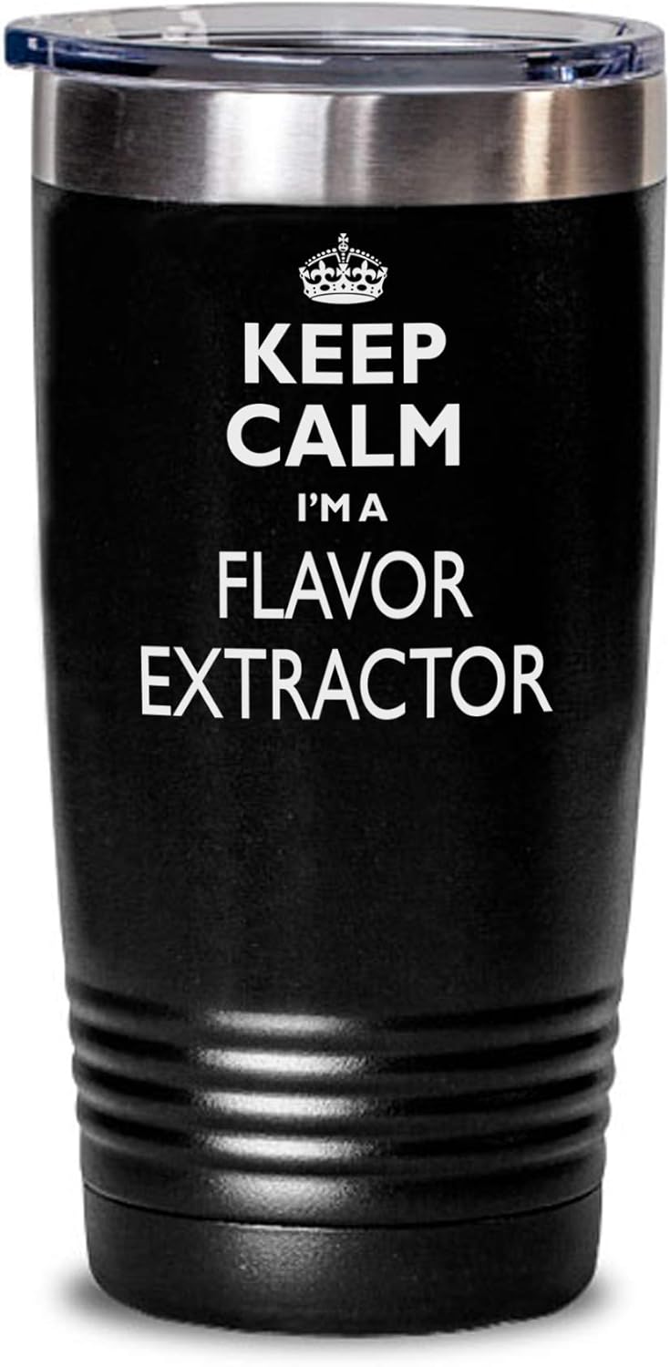 Amazon.com: Flavor Extractor Gift Tumbler - Keep Calm Funny Novelty To ...