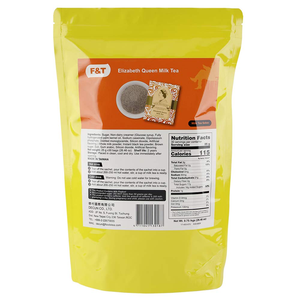 Amazon.com: Elizabeth Queen Milk Tea instant milk tea brown sugar ...