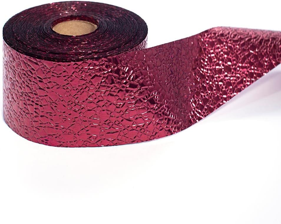 Amazon.com: TCDesignerProducts Burgundy Cracked Ice Textured Streamer ...