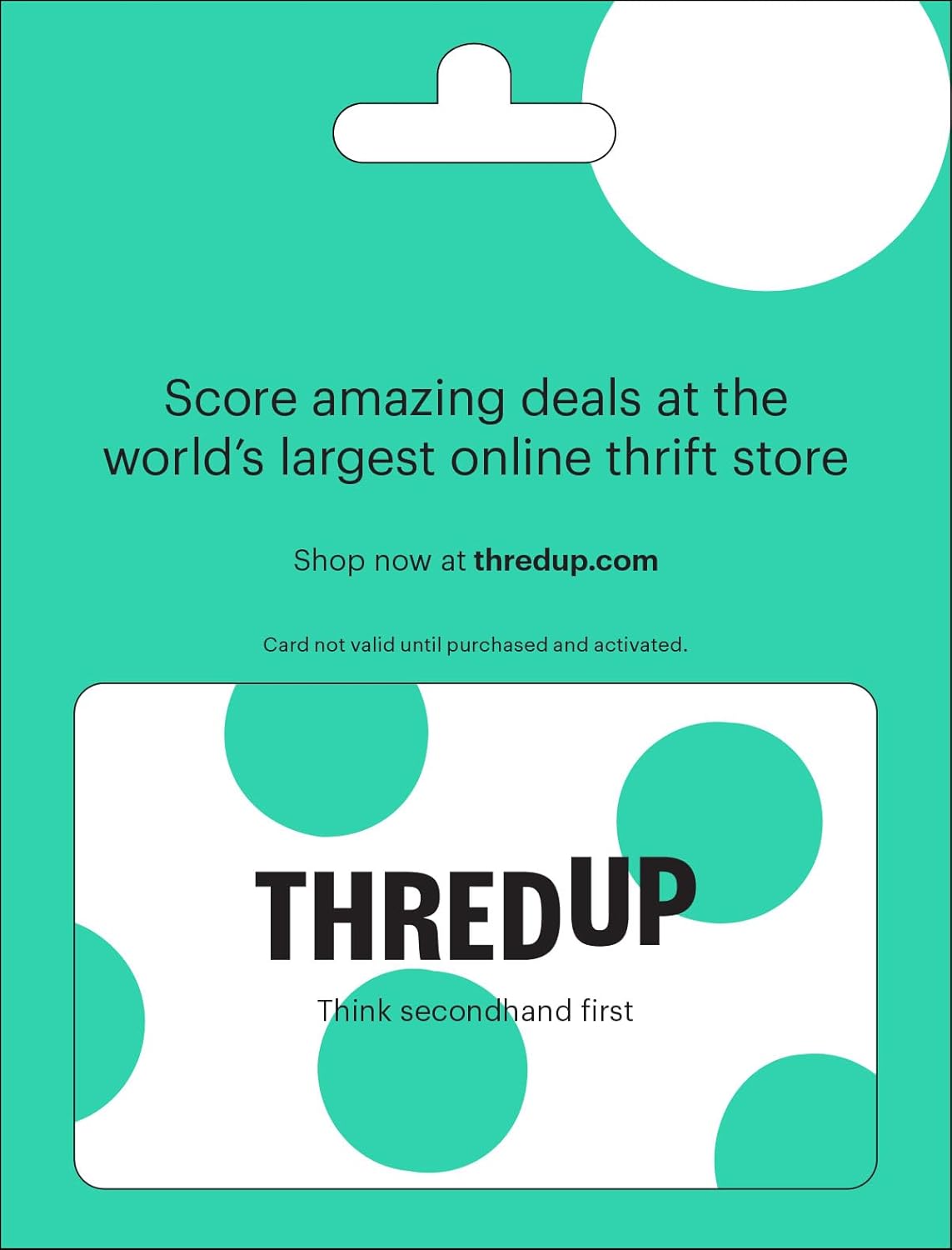 Amazon.com: thredUP Physical Gift Card - $40 : Gift Cards