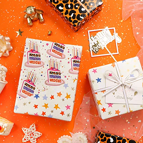 Snapklik.com : LeZakaa Birthday Wrapping Paper Roll - Mini Roll ...
