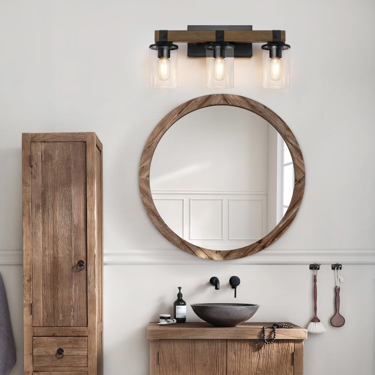 Rustic Bathroom Lighting How Do I Choose The Right Lighting For A