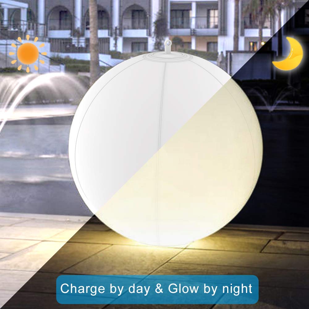 Floating Solar Globe Lights Floating Pool Lights Inflatable Waterproof