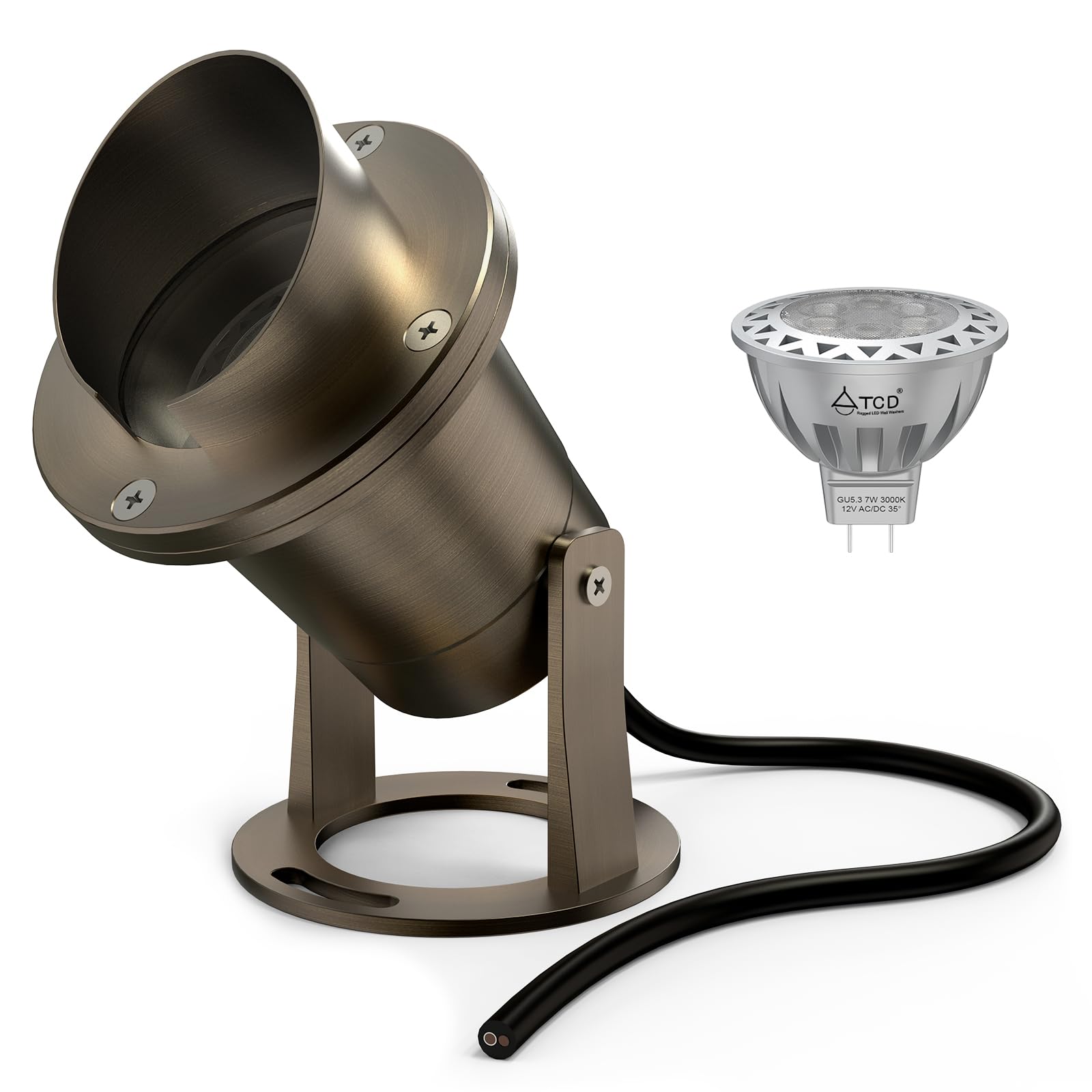 Amazon.com: ATCD Landscape Underwater Pond Light Solid Brass 12V Low ...