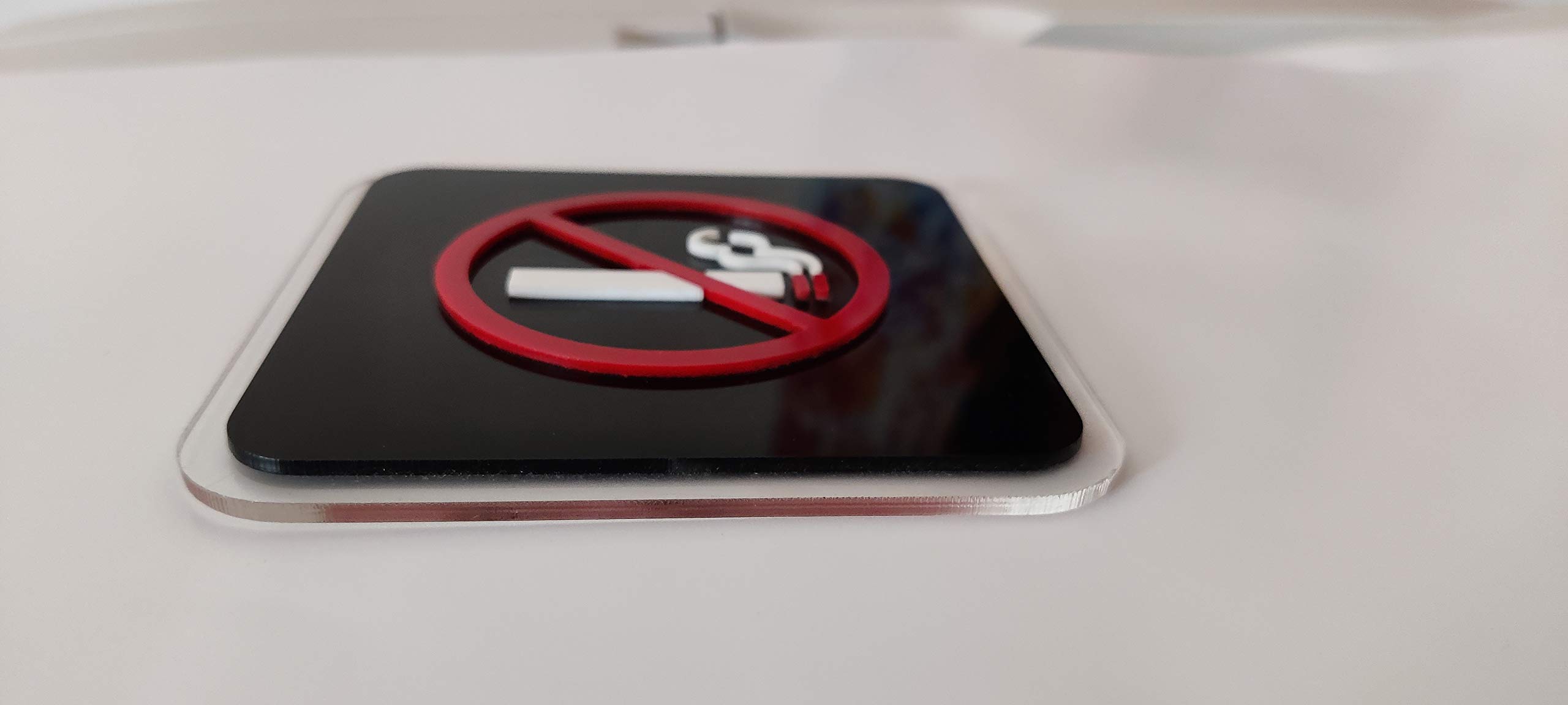 Buy SIGN EVER No Smoking Acrylic Signage Boards For Bank Office ...