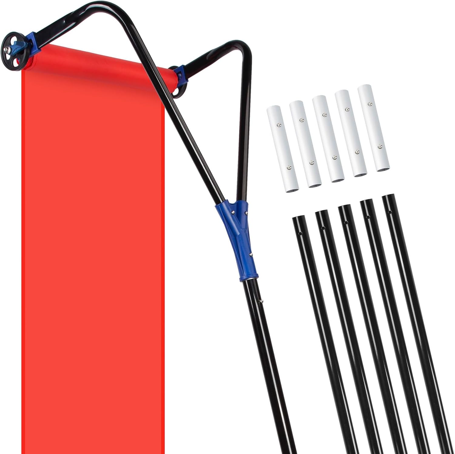 FIXM 6-21FT Adjustable Roof Snow Rake with Milling Cutter & Wheels ...