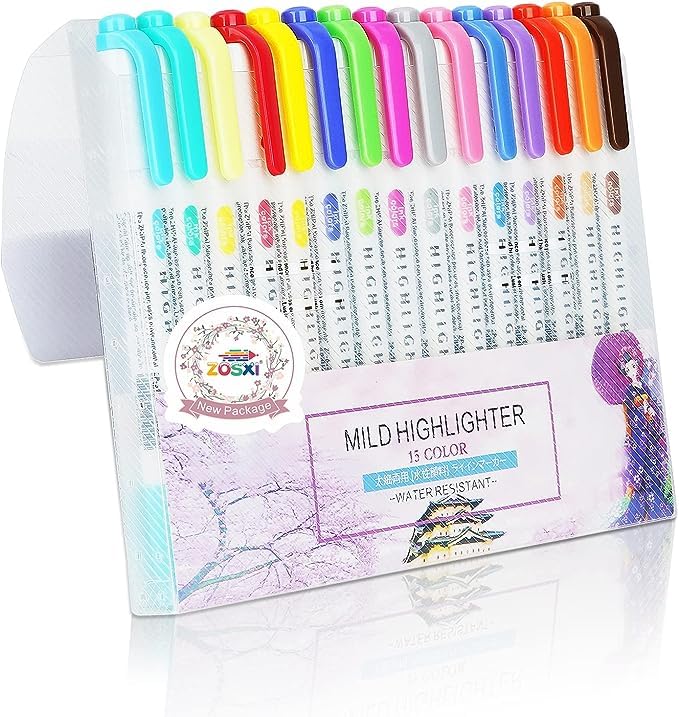 SCHMIDT Highlighters Double Ended Mild 15 color Highlighters ...
