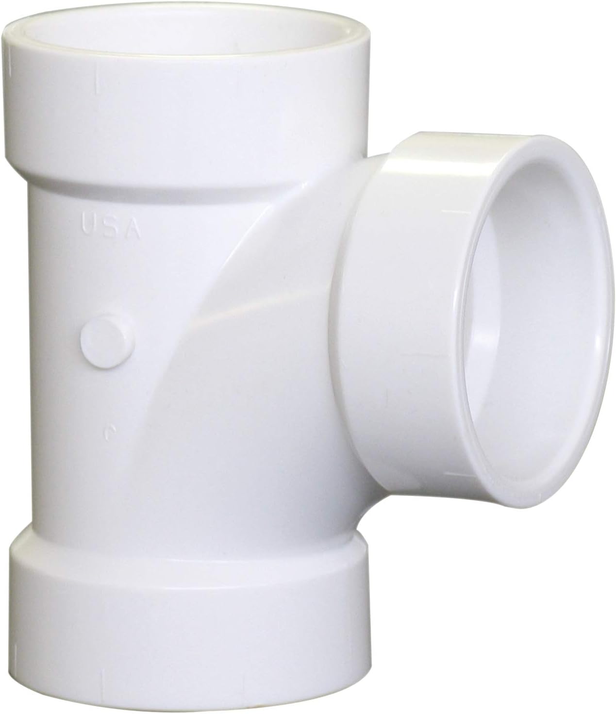 Amazon.com: 6" Hub PVC Bull Nose Tee : Industrial & Scientific