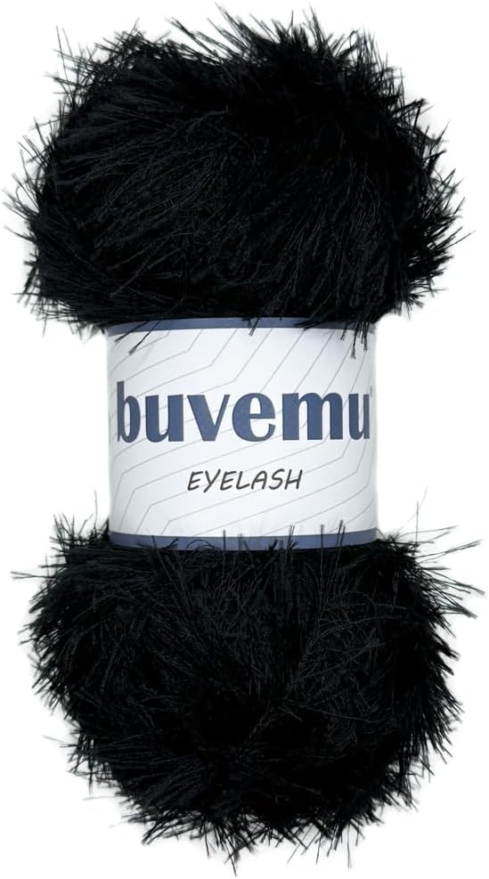 Amazon.com: Buvemu Eyelash Fun Fur Yarn 100 Gram (3.53 Ounces) 175 ...