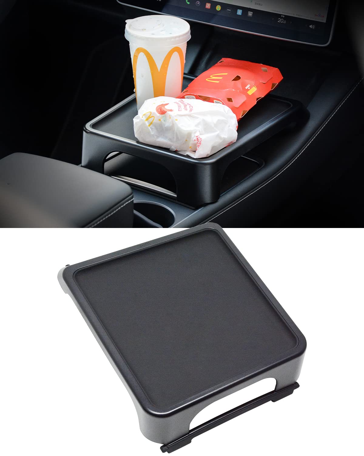 KKTR-CAR Center Console Tray,Food Eating Table Storage Box Center ...