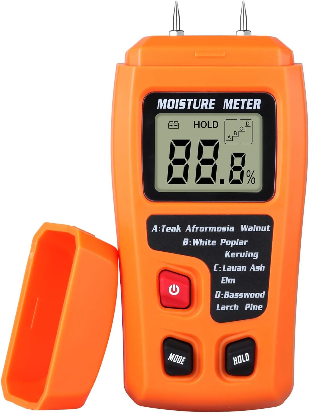 Wood Moisture Meter - Digital LCD Moisture Detector, Pin-Type Water ...