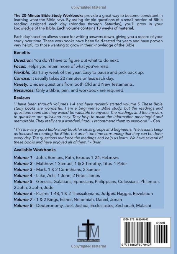 Snapklik.com : The 20-Minute Bible Study Workbook - Volume 5: Genesis