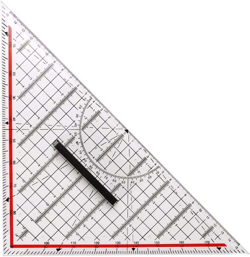 Amazon.com : 30CM Drawing Triangle Ruler Multi-Function Drawing Design ...