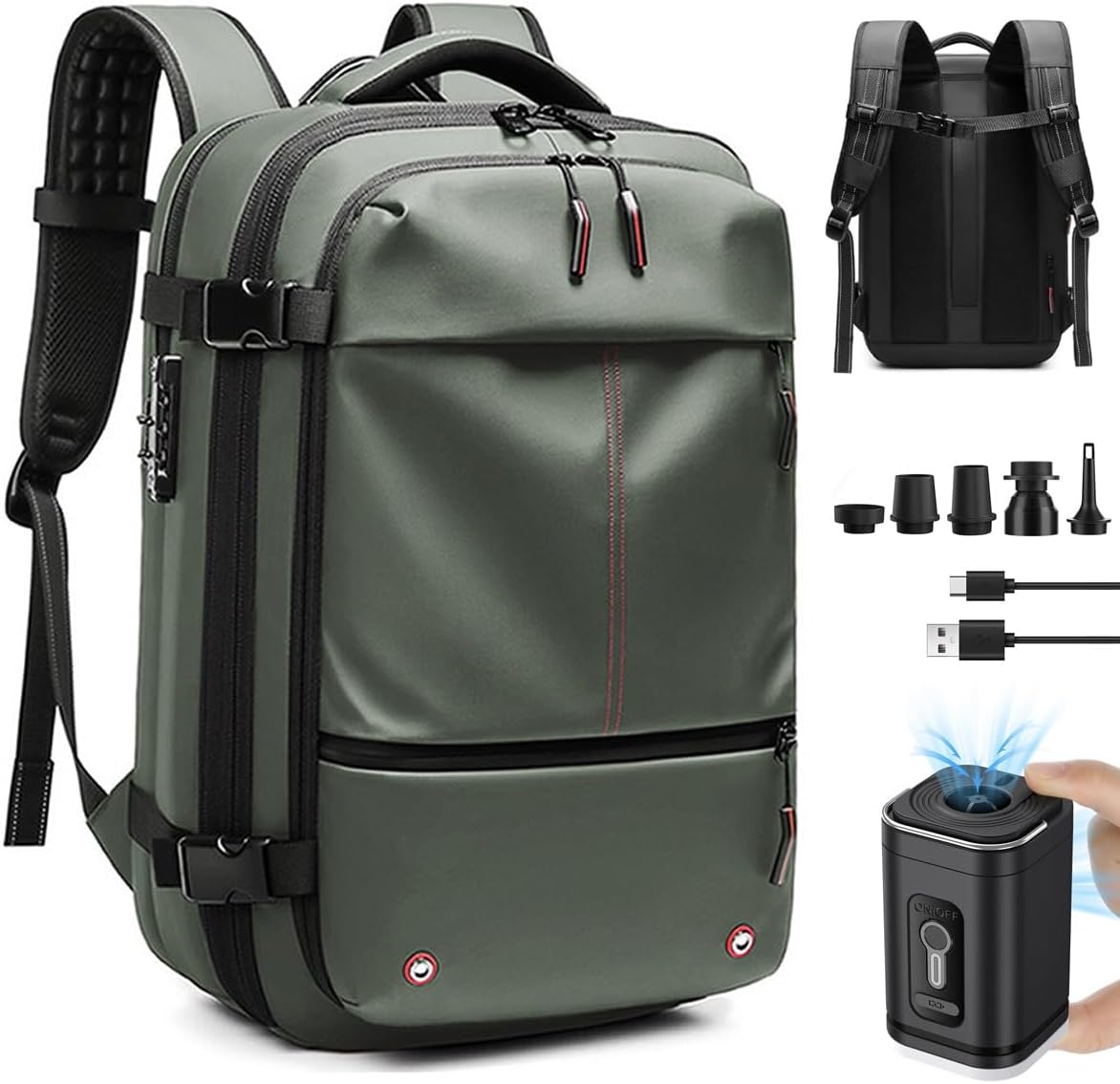 Amazon.co.jp: Space Vac Pro バックパック、Space Vac バックパック、拡張可能な防水多機能大型真空旅行 ...