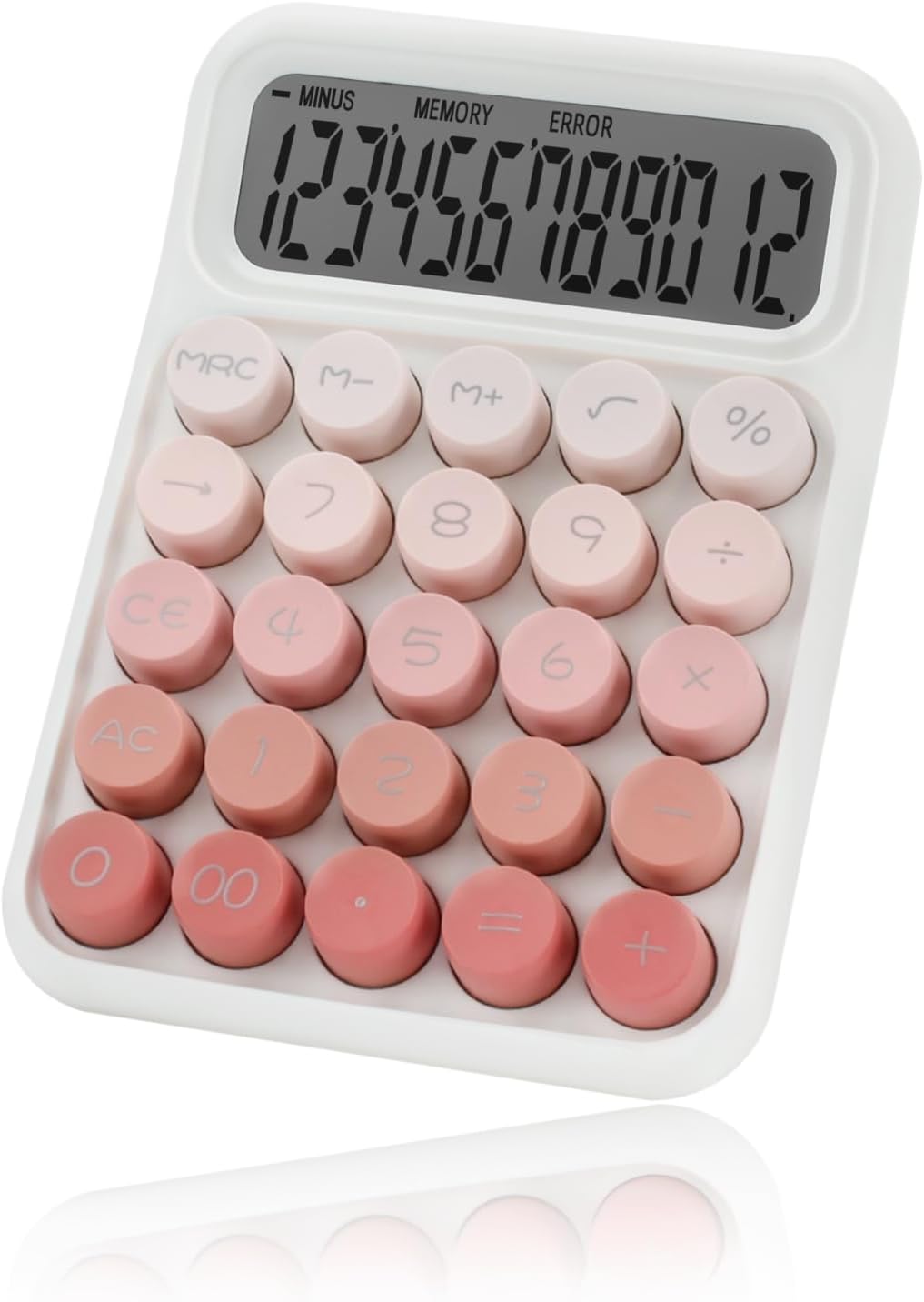 Amazon.com : PIAMIG Mechanical Calculator with Large LCD Display, 12 ...