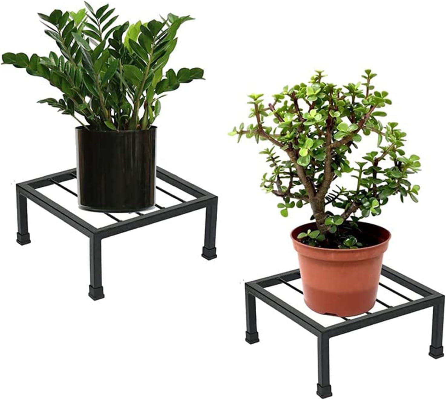 CINAGRO Anti Rust Rectangular Metal Plant Stand (Pack of 2) - 24 inches ...